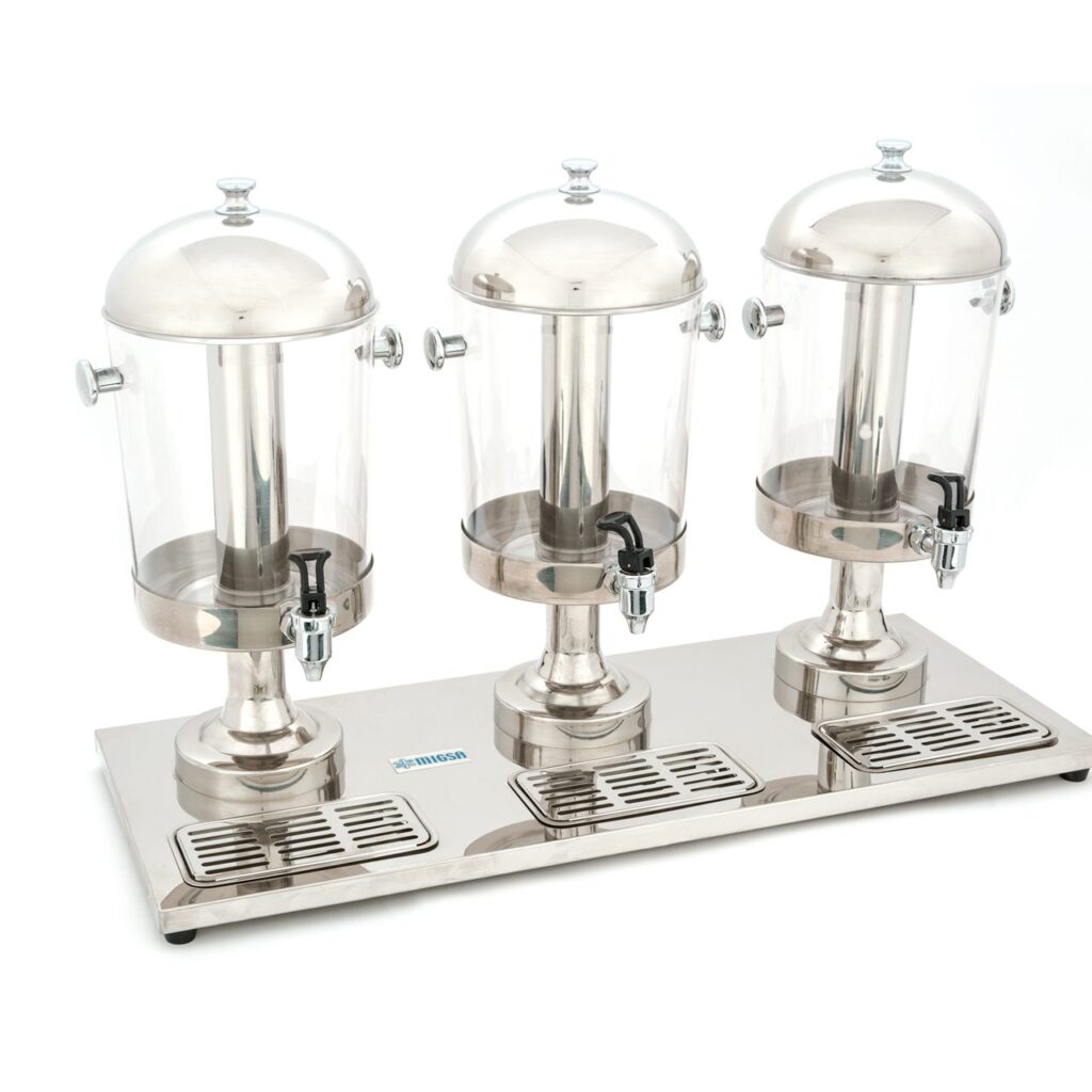 Migsa ZCF303B Despachador De Jugos 3 Tanques 8 Litros c/u Acero ...