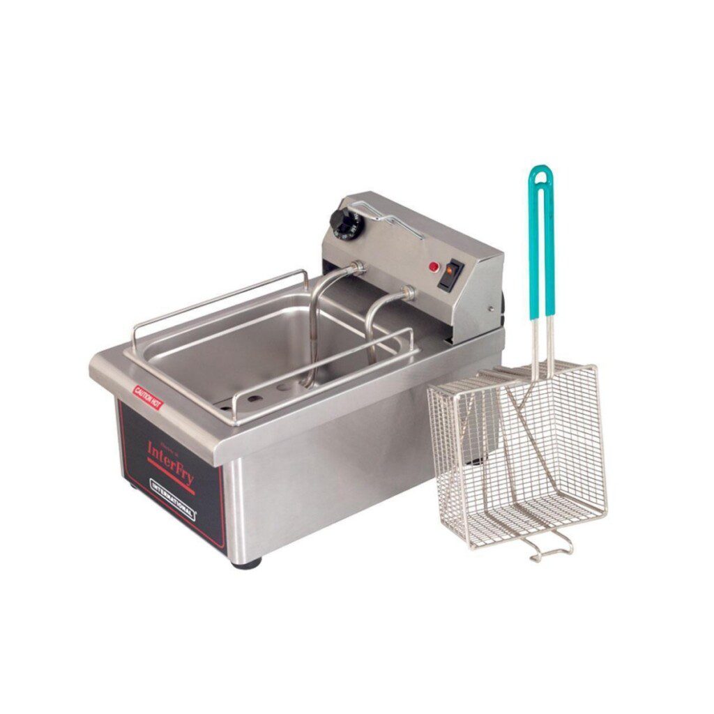 International F5L-E Freidor Eléctrico 1 Tina 1 Canastilla Acero Inoxidable 127 V 5 Litros ...