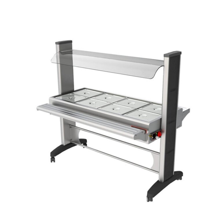 Gastromaq BTE08SL Mesa Caliente Buffetera Acero Inoxidable 8 Insertos ...