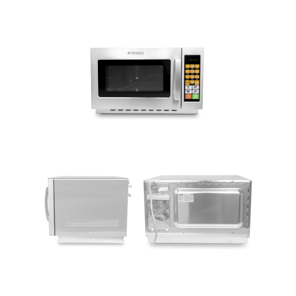Rhino HOMIC-12D Horno Microondas Industrial Digital Acero Inoxidable ...