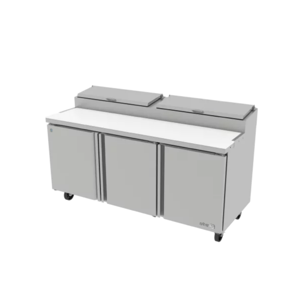 Asber APTP-72 HC Mesa Refrigerada De Preparación De Pizzas 3 Puertas ...